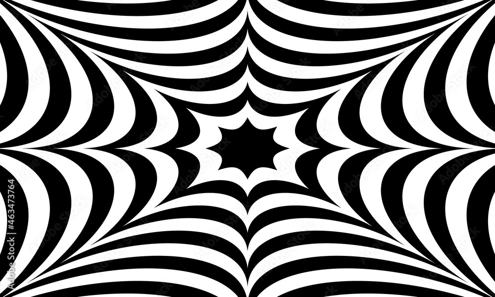 mystical patterns in the style of op art on a white background ...
