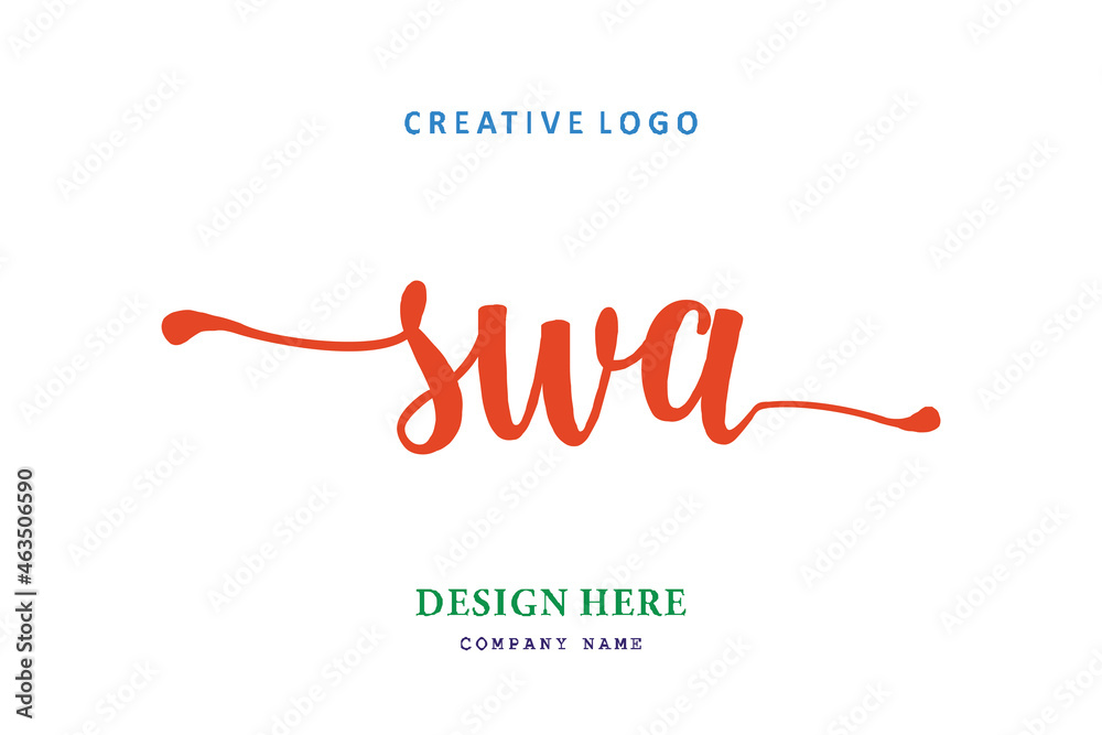 SWA lettering logo is simple, easy to understand and authoritative ...