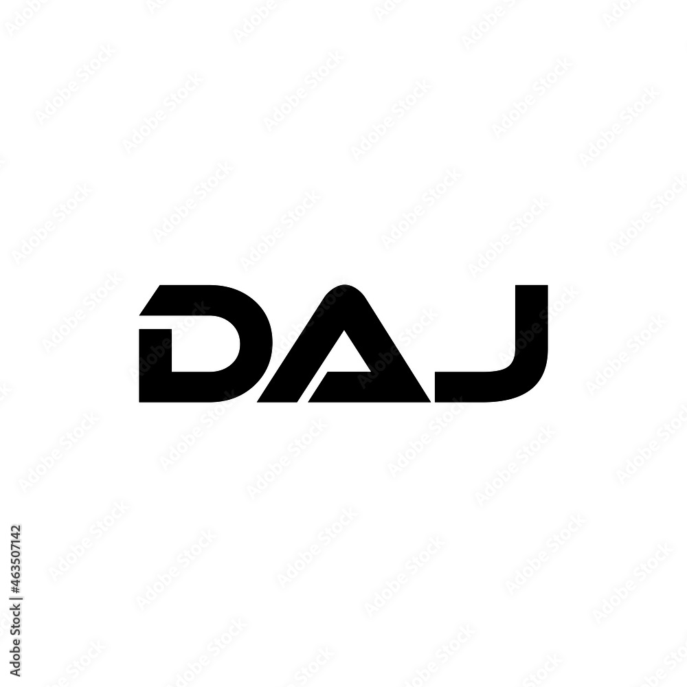 DAJ letter logo design with white background in illustrator, vector ...