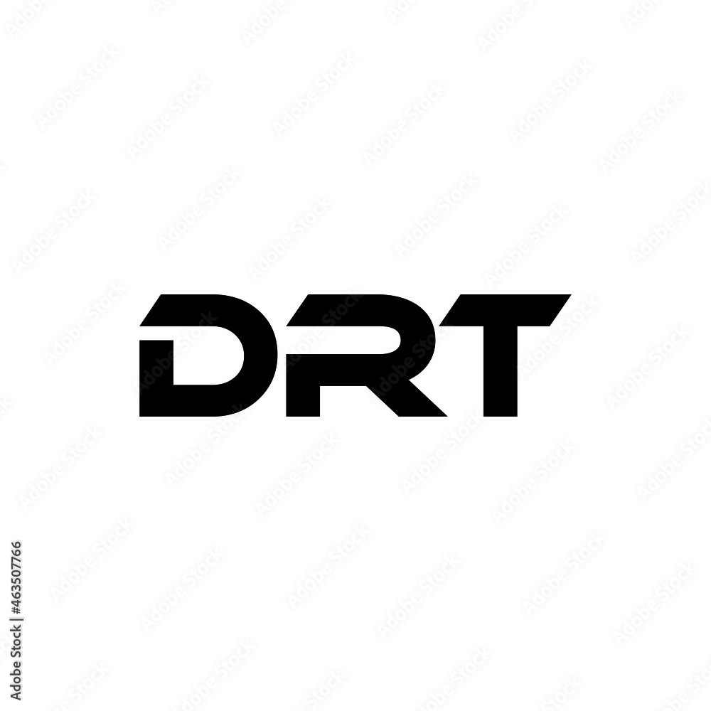 DRT letter logo design with white background in illustrator, vector ...