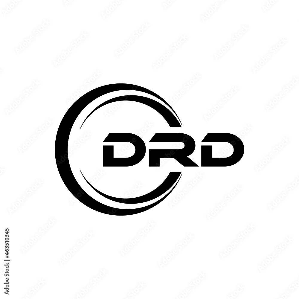 DRD letter logo design with white background in illustrator, vector ...