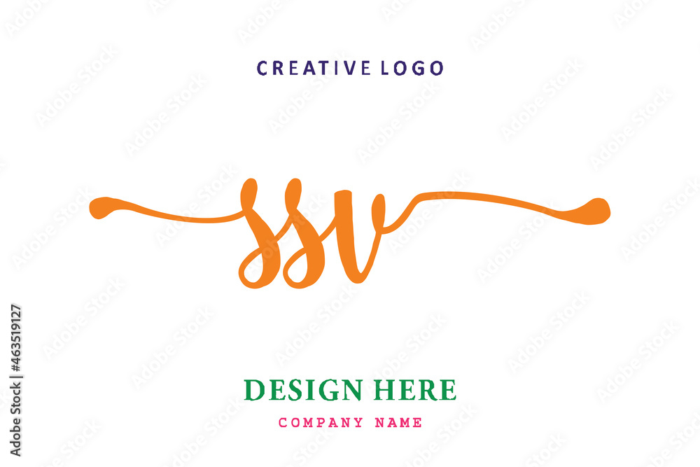 SSV lettering logo is simple, easy to understand and authoritative ...