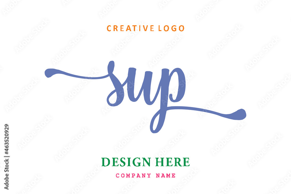 SUP lettering logo is simple, easy to understand and authoritative ...