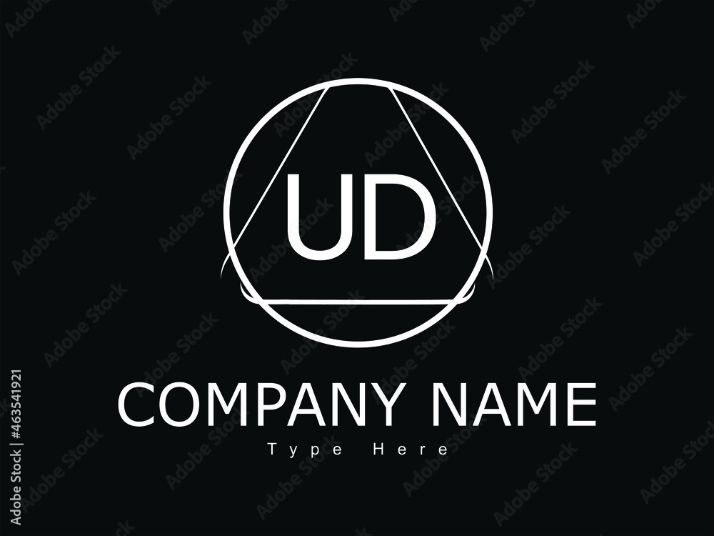 UD Logo Letter design template, Letter ud logo company design, Alphabet ...