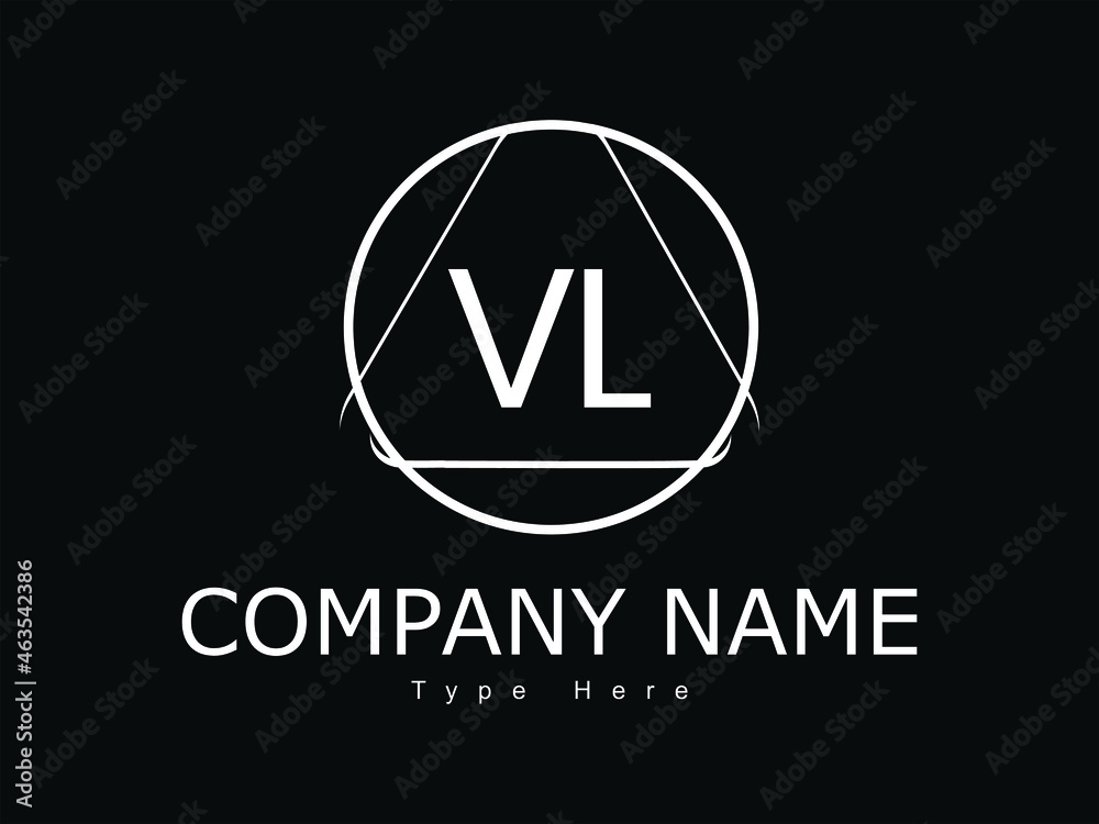 VL Logo Letter design template, Letter vl logo company design, Alphabet ...