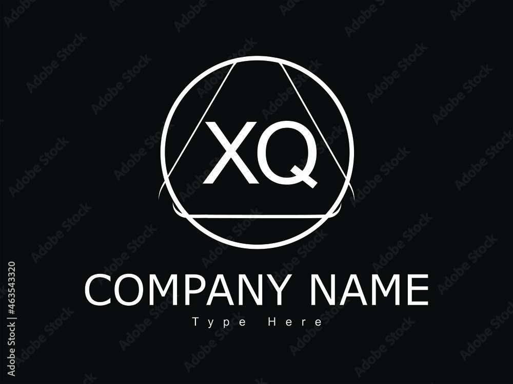 letter XQ logo design template, Letter xq for logo company design ...