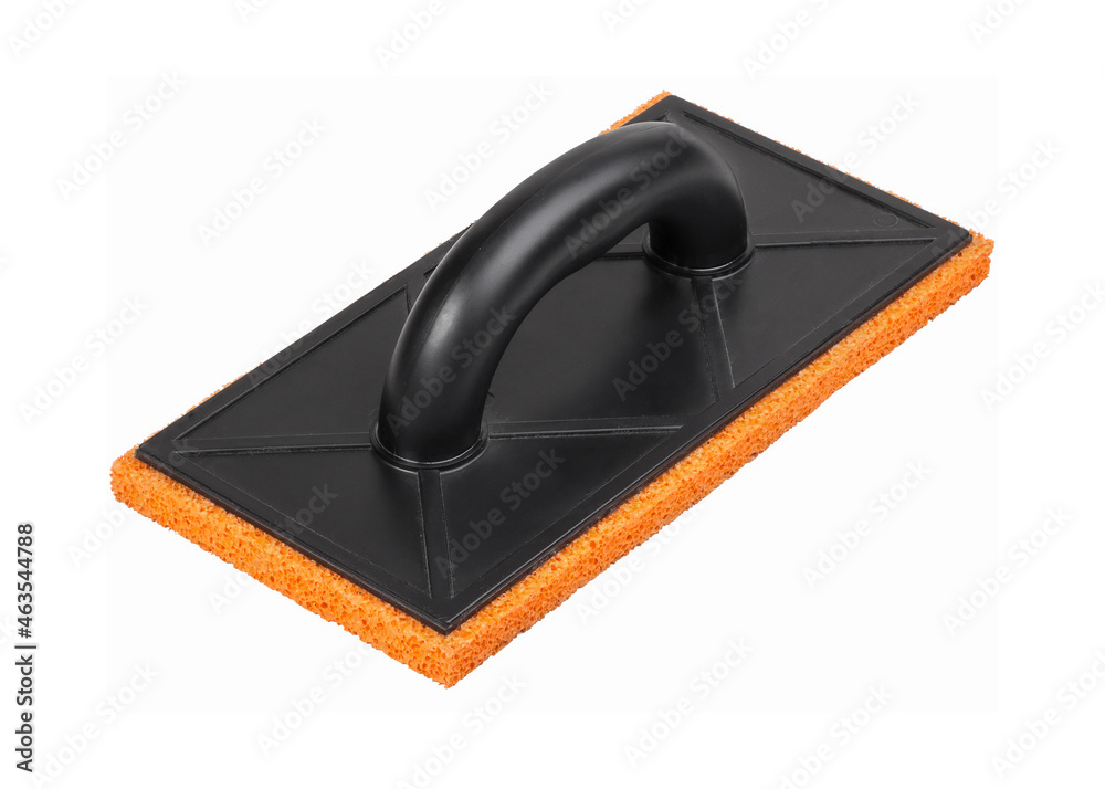 Plaster sponge float isolated on white background. Plaster float for ...