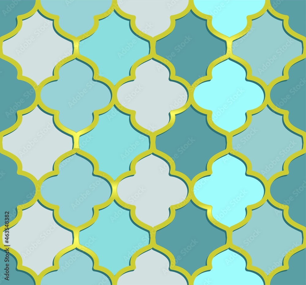 Turkish Mosque Window Vector Seamless Pattern . Ramadan mubarak muslim ...