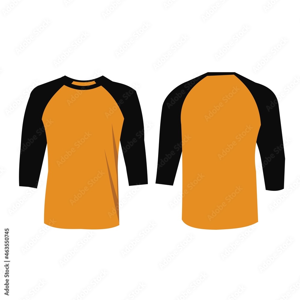 tshirt mockup collection set front and back vector design Stock Vector ...