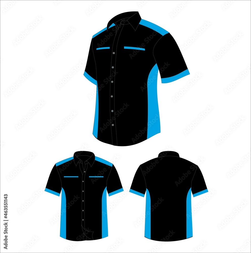 Plakát men uniform mockup front back side view vector design – Obraz na ...