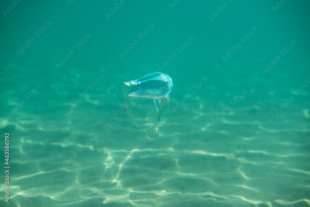 Ocean pollution. Consequences of overuse of surgical masks and improper ...