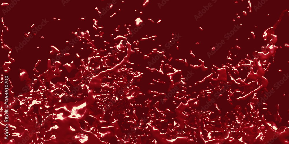 blood drop splash blood splash 3d illustration Stock Illustration ...