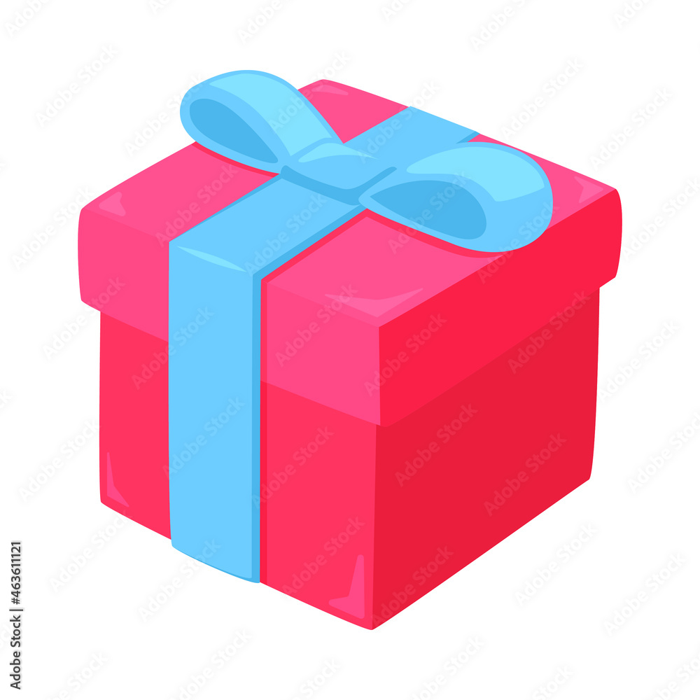 Gift Red Sign Emoji Icon Illustration. Present Celebration Vector ...