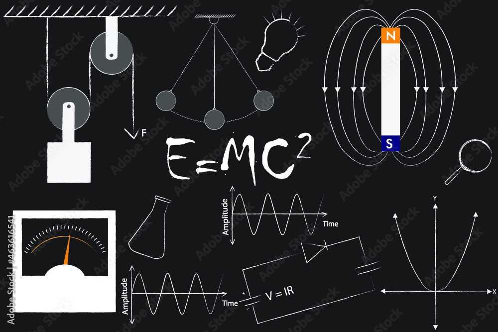 physics background Stock Vector | Adobe Stock