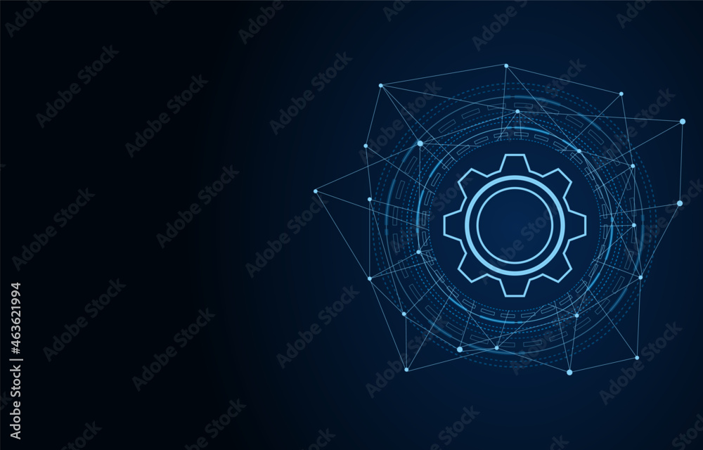 digital technology and engineering, digital telecoms concept, Hi-tech ...