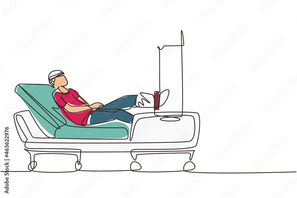 Person In Hospital Bed Drawing