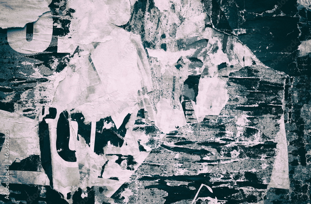 Old ripped torn posters textures backgrounds grunge creased crumpled ...