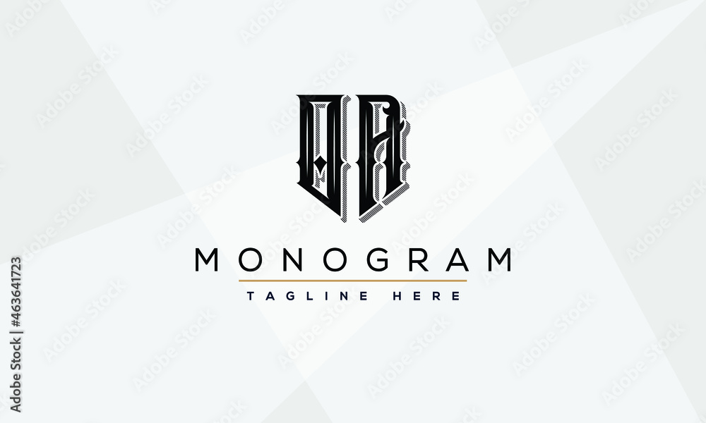 OA logo design template vector illustration Stock Vector | Adobe Stock