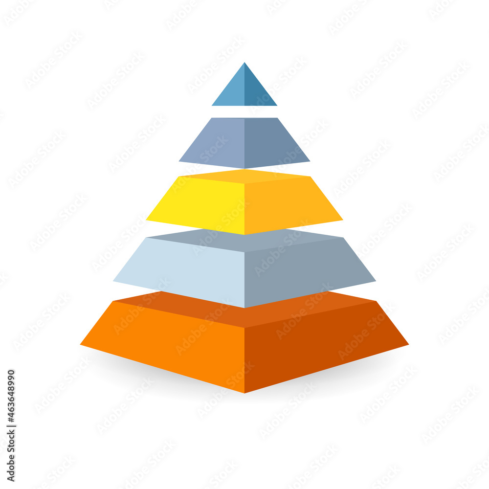 Bronze Silver Gold Platinum Diamond 3d pyramid diagram. Clipart image ...
