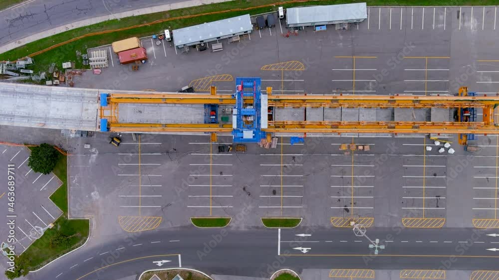 Montreal, Canada - OCTOBER 11, 2021: Construction site of the new ...