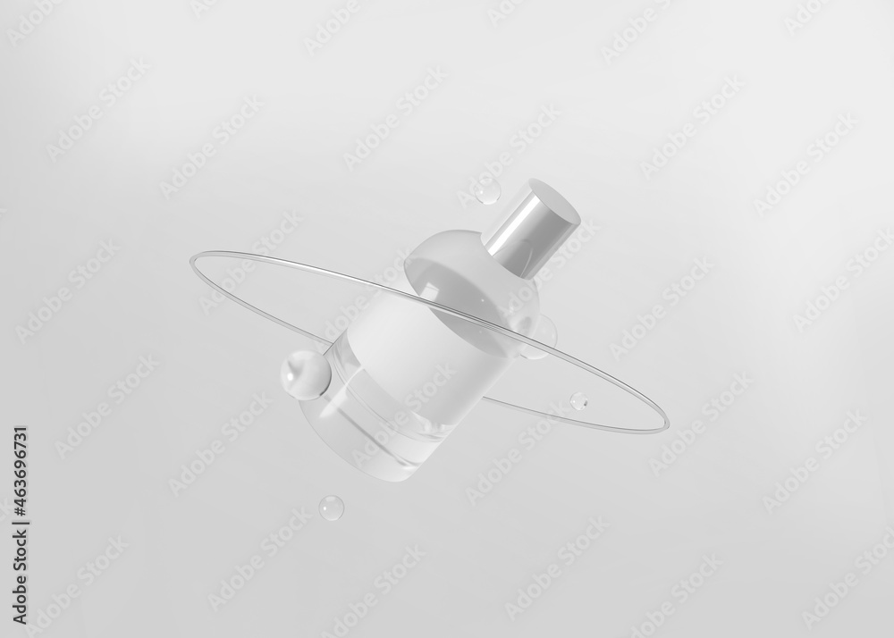 Flying perfume bottle packaging product Stock Photo | Adobe Stock