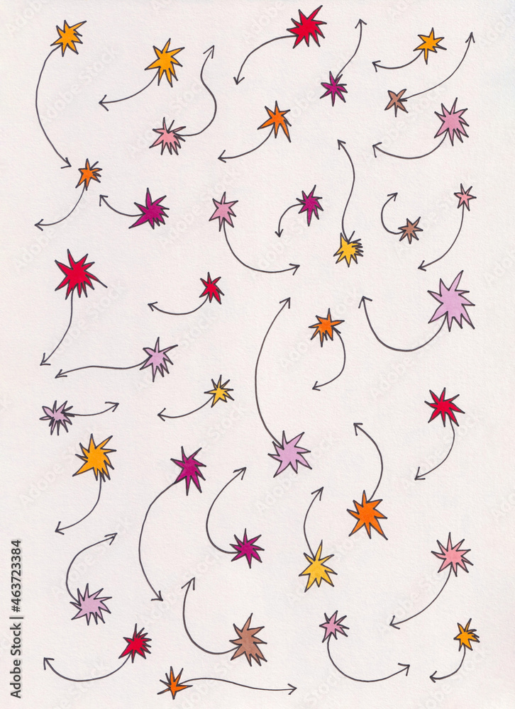 Action, Reaction a hand drawn doodle Stock Photo | Adobe Stock