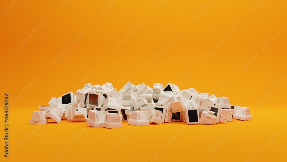 Pile of CRT Monitors Stock Photo | Adobe Stock