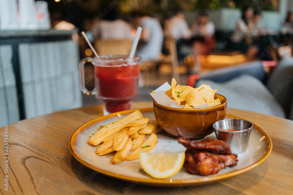 Afternoon tea snacks in the restaurant Stock Photo | Adobe Stock