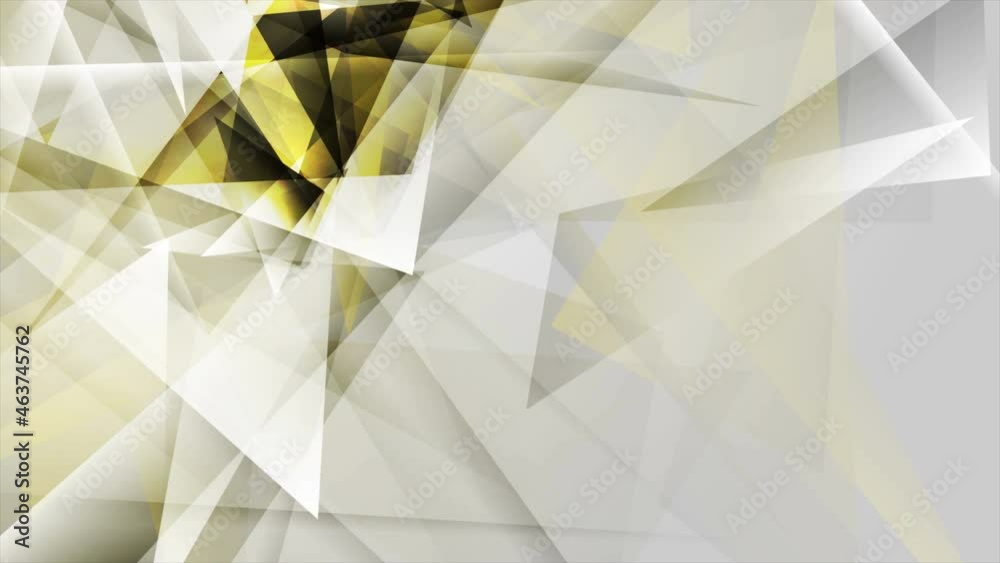 Glossy yellow grey abstract low poly technology motion background ...