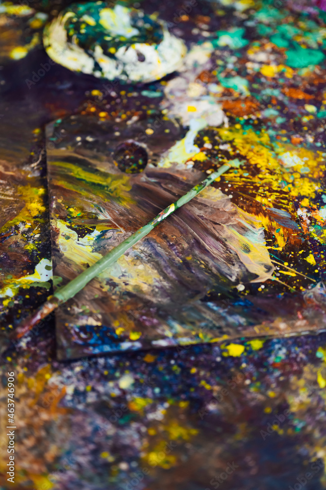 Graffiti on the ground Stock Photo | Adobe Stock