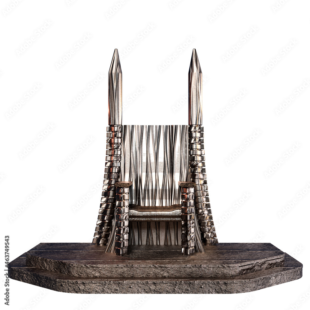 Fantasy Throne, 3D Illustration, 3D Rendering Stock Illustration ...