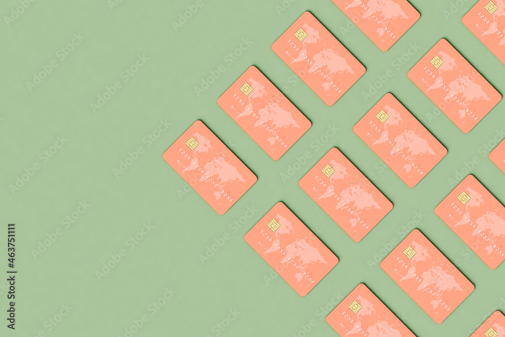 Credit cards with copy space on the left Stock Photo | Adobe Stock