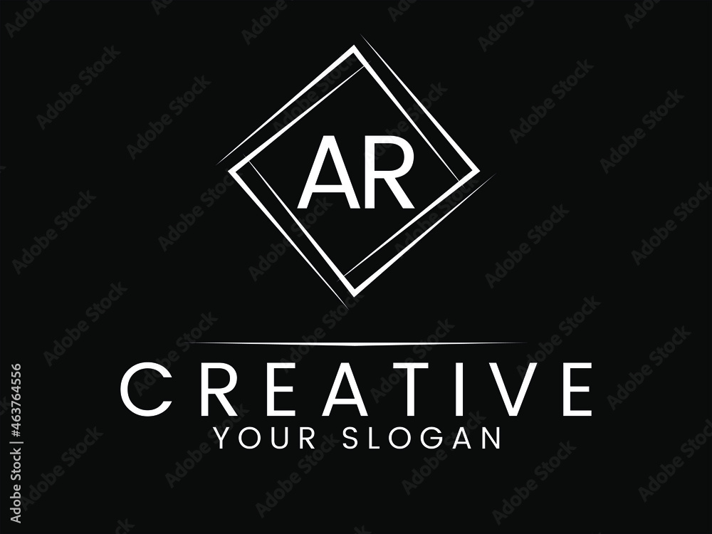 letter AR logo design template, Letter AR for logo company design ...
