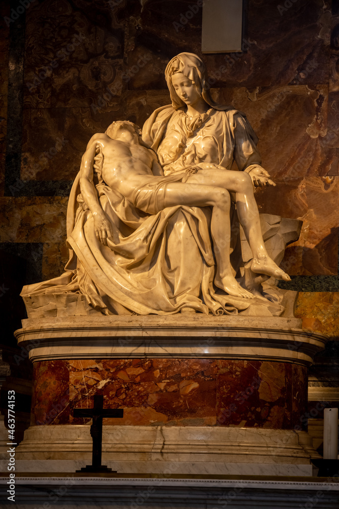 Magnificent Pieta is a work of Renaissance sculpture by Michelangelo ...