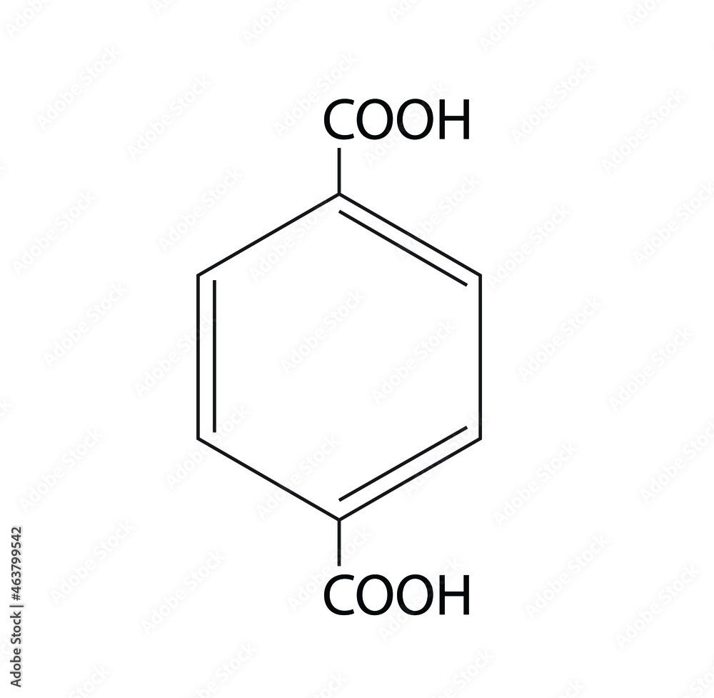 Chemical formula of Terephthalate (Terephthalate molecule formula ...