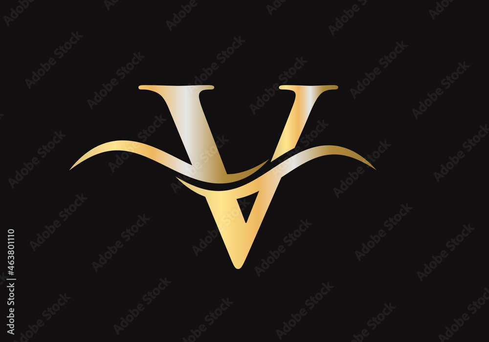 V Logo for luxury branding. Elegant and stylish V logo design for your ...