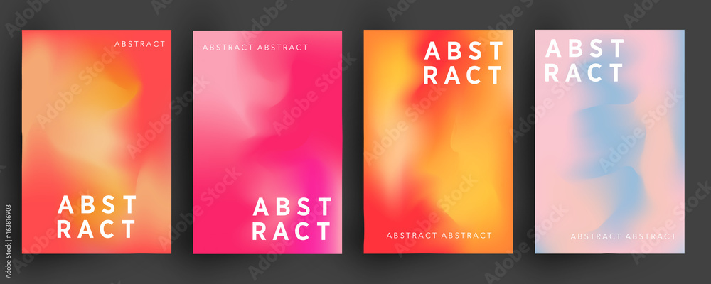 blurred gradients set background vector illustration Stock Vector ...