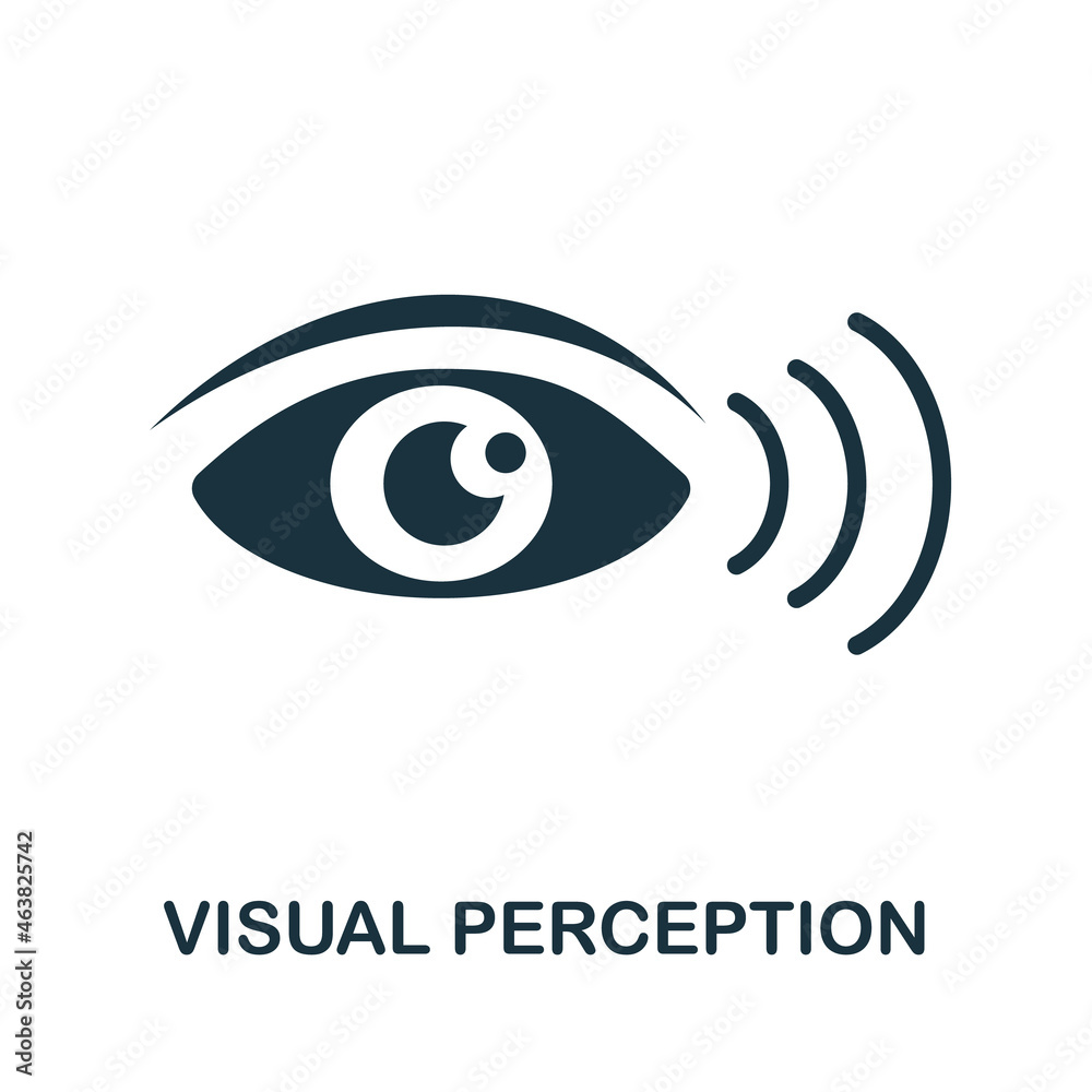 Visual Perception icon. Monochrome sign from cognitive skills ...