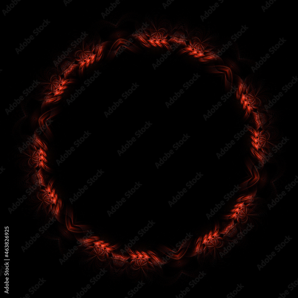 Red abstract circle frame background Stock Illustration | Adobe Stock