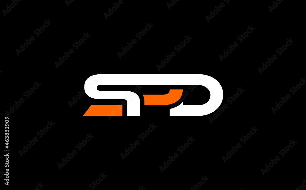 SPD Letter Initial Logo Design Template Vector Illustration Stock ...