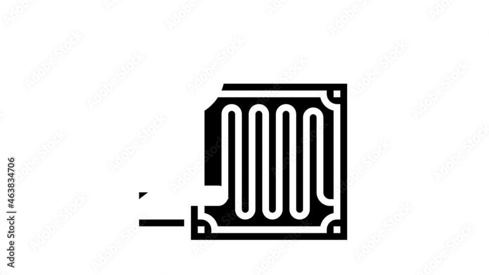 fuel cells hydrogen animated glyph icon. fuel cells hydrogen sign ...