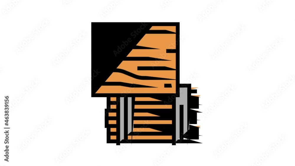 osb oriented strand board animated color icon. osb oriented strand ...