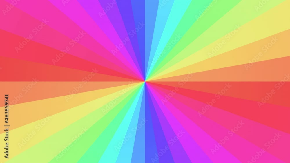Animated abstract loop background. Simple rotating rainbow colors ...