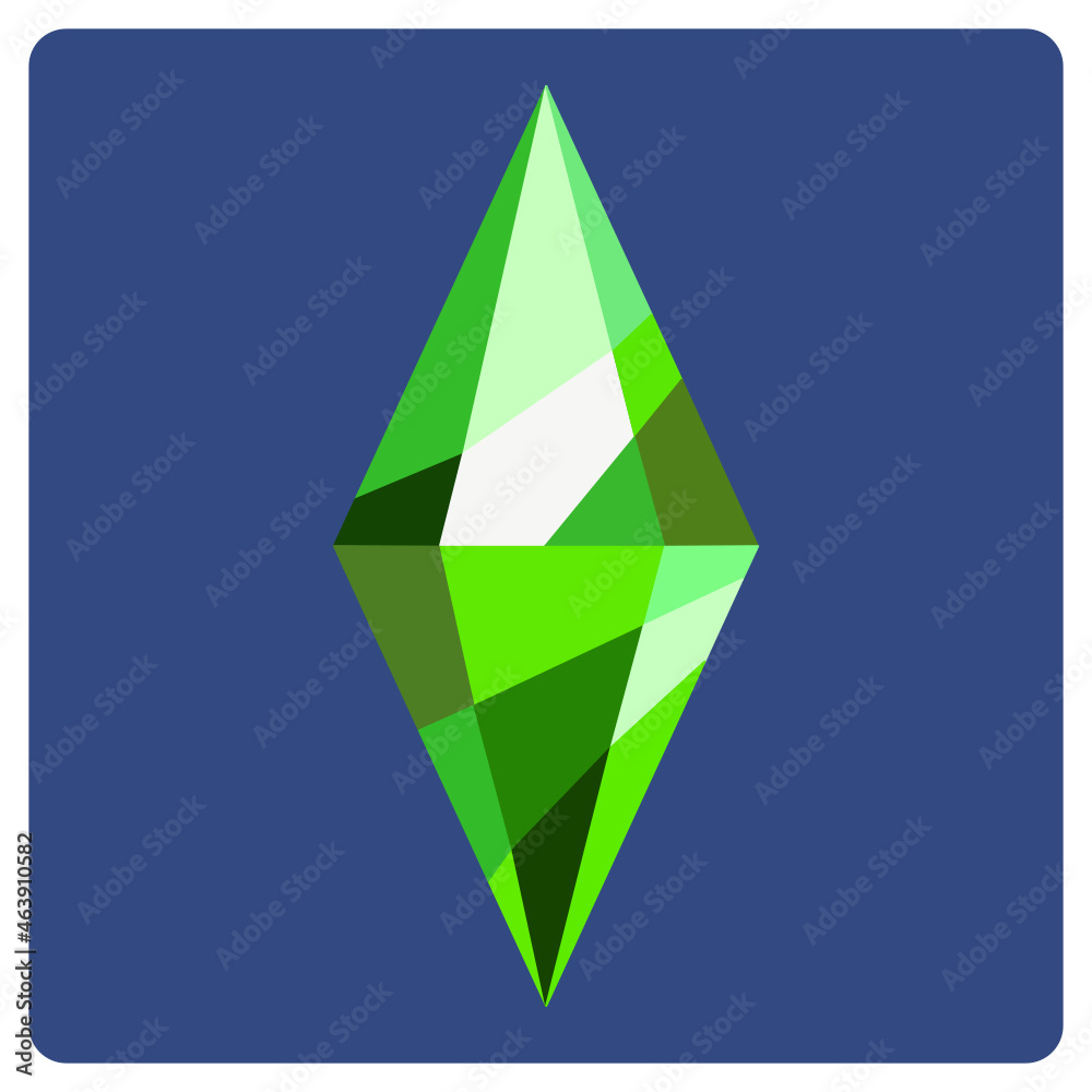 Abstract illustration, popular sims game. Stock Vector | Adobe Stock
