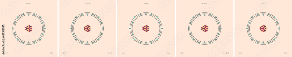 Conceptual vector representation of a sulfur atom and its natural ...