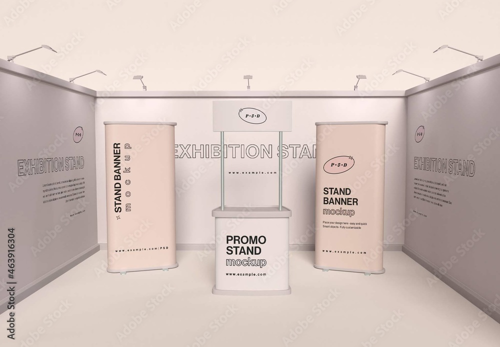 Promo Stand Mockup Stock Template | Adobe Stock
