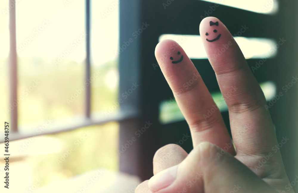 V Hand Sign Language Symbol Victory Peace Concept Stock Photo | Adobe Stock