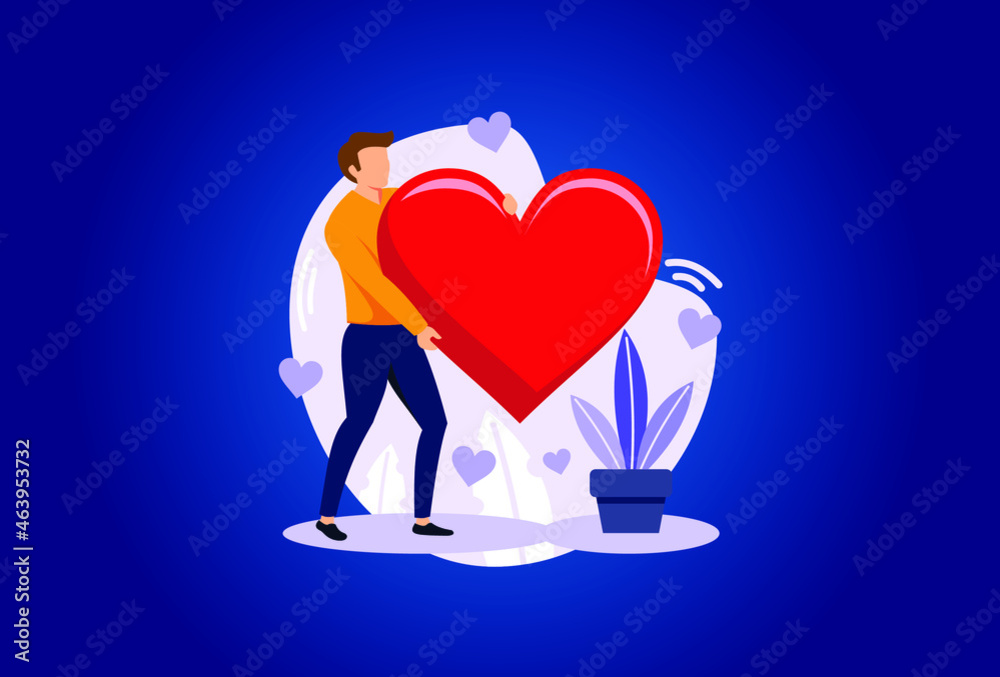 Self concept illustration exclusive design Stock Vector | Adobe Stock