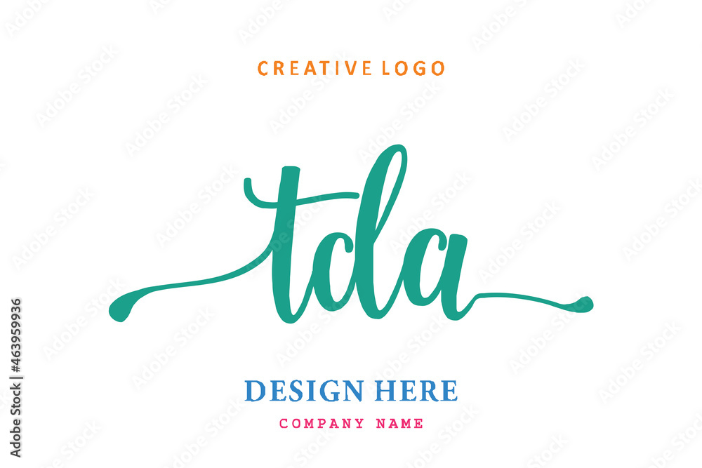 TDA lettering logo is simple, easy to understand and authoritative ...