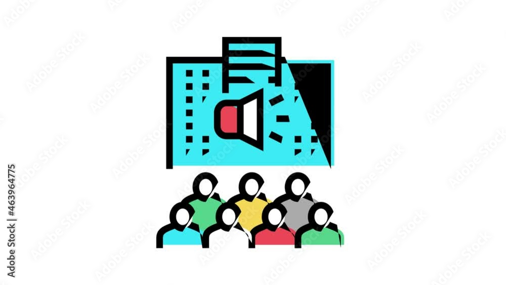 cpr cardiopulmonary resuscitation animated color icon. cpr ...